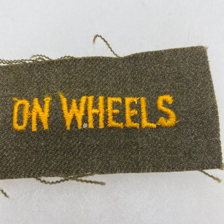 WW2 US 2nd Armored Division Hell on Wheels Tab OD – Fitzkee Militaria ...
