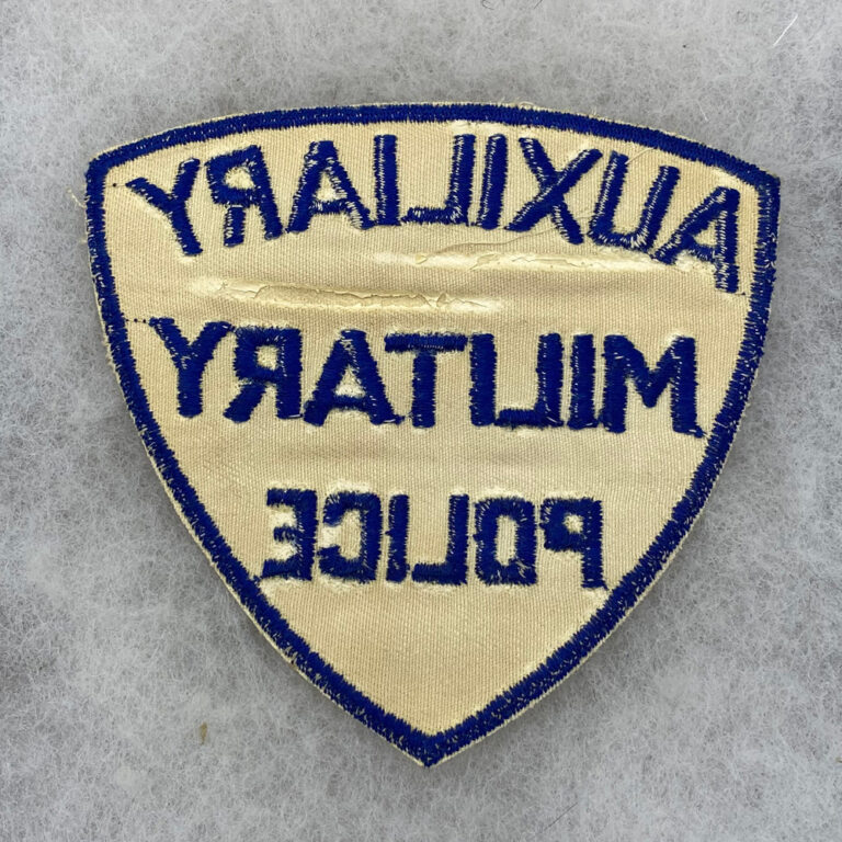 WW2 US Auxiliary Military Police Patch Twill 4 Inch – Fitzkee Militaria ...
