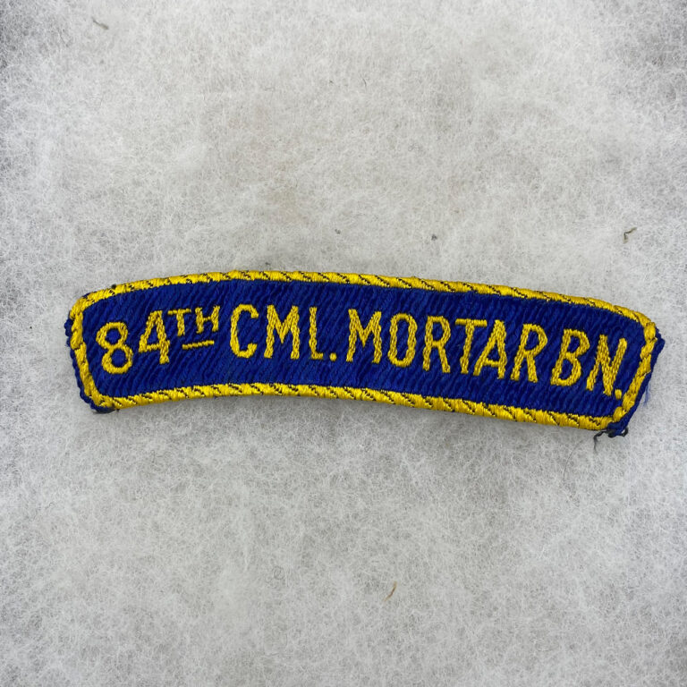 WW2 US 84th Chemical Mortar Battalion Tab Woven Italian Made – Fitzkee ...