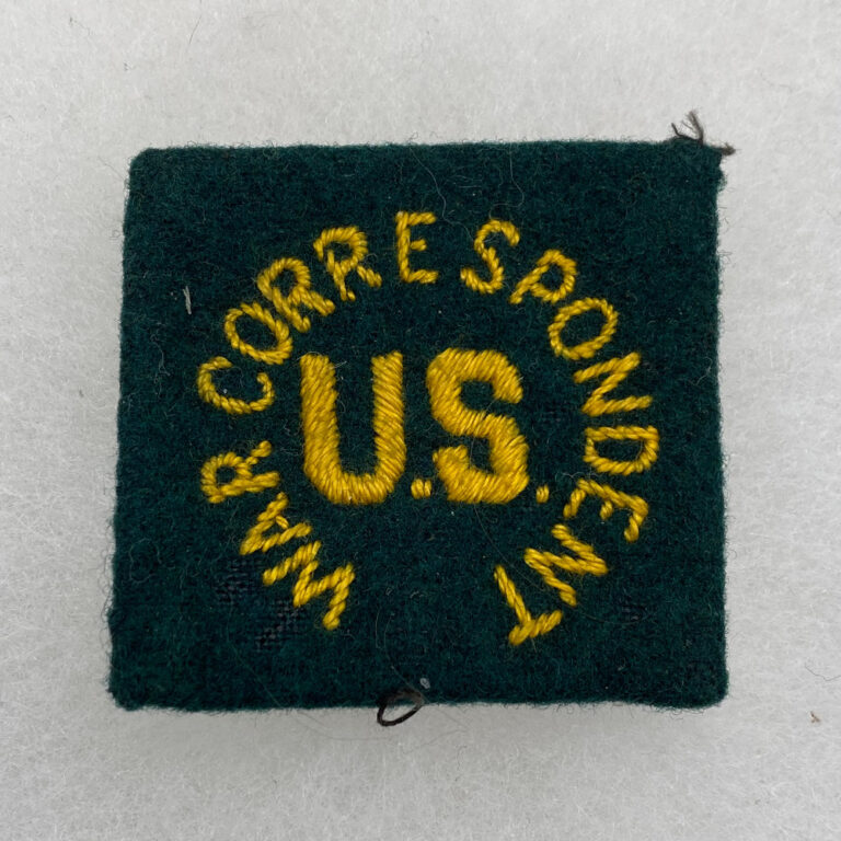 WW2 US Army War Correspondent Patch English Made – Fitzkee Militaria ...