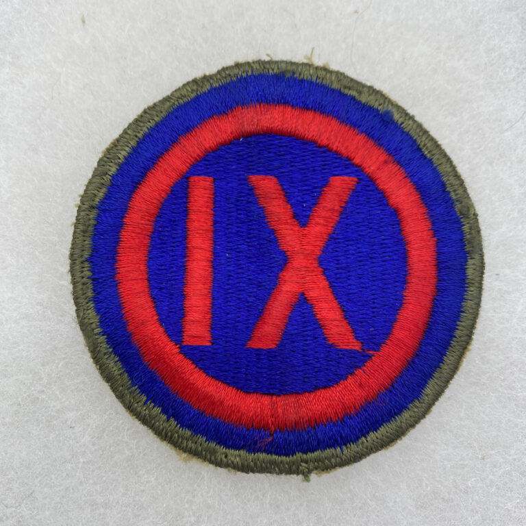 WW2 US Army 9th Corps Patch OD Border – Fitzkee Militaria Collectibles