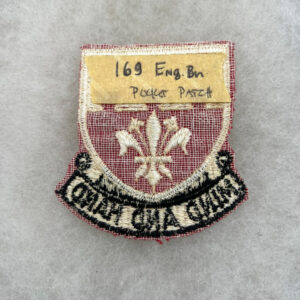 US Army 169th Engineer Battalion Pocket Patch Twill – Fitzkee Militaria ...