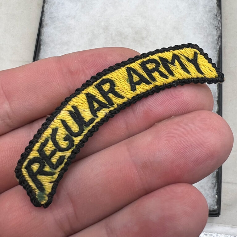 US Army Regular Army Tab Silk Japanese Made – Fitzkee Militaria ...