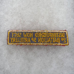 US Army Distinguished Howitzer Section 2nd Battalion 3rd Artillery Tab ...
