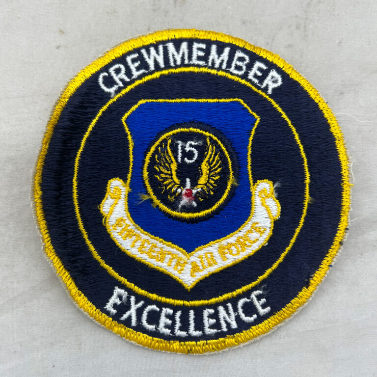 USAF 15th Air Force Crewmember Excellence Patch – Fitzkee Militaria ...