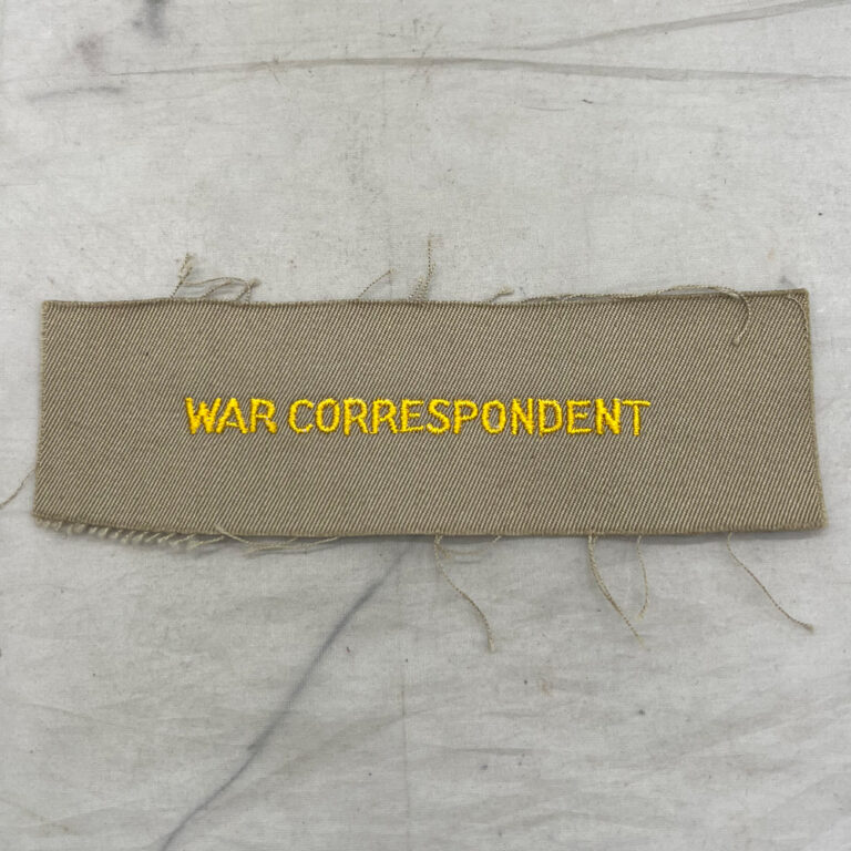 WW2 US Army War Correspondent Tab Khaki – Fitzkee Militaria Collectibles