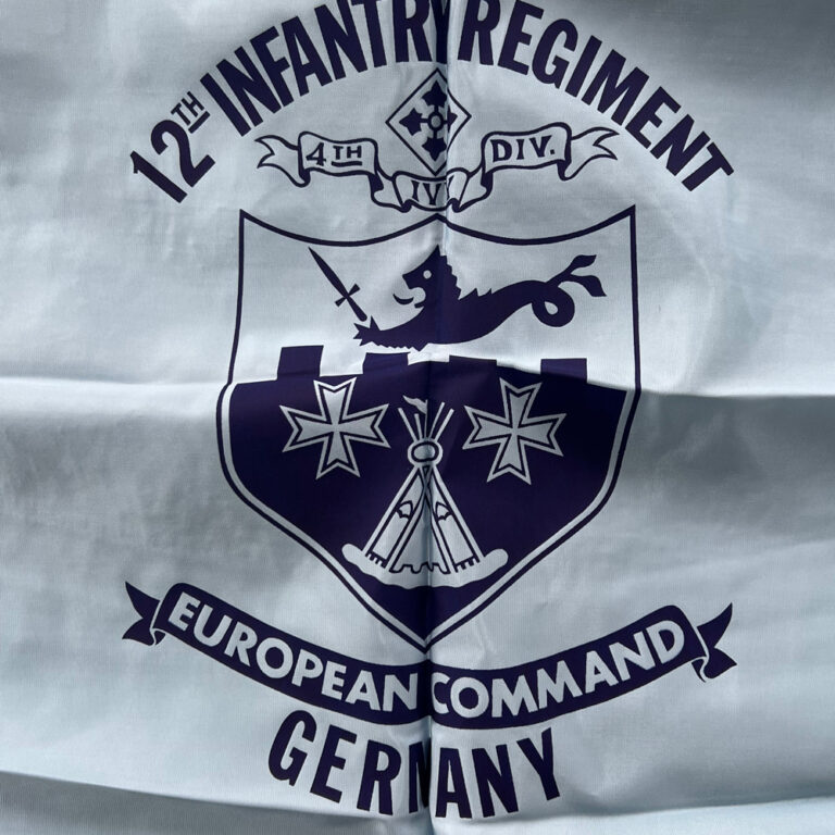 US Army 12th Infantry Regiment 4th Infantry Division Pillow Sham Germany – Fitzkee Militaria ...