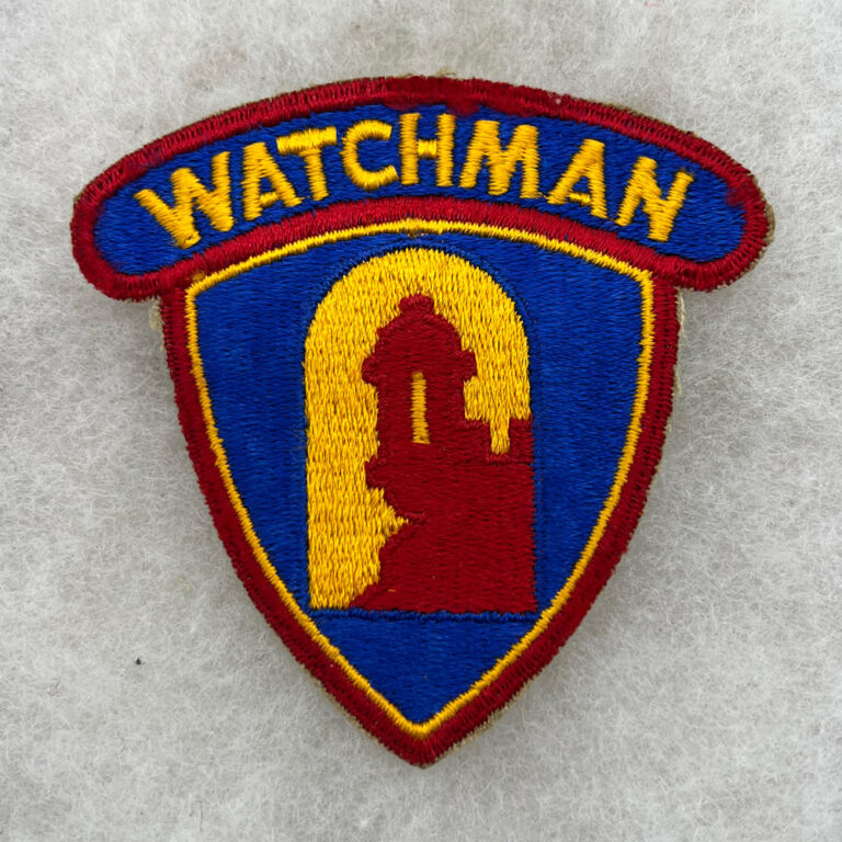 WW2 US Army Antilles Department Watchman Patch Rare – Fitzkee Militaria ...