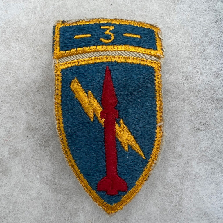 US Army 3rd Missile Command Patch Attached Tab – Fitzkee Militaria ...