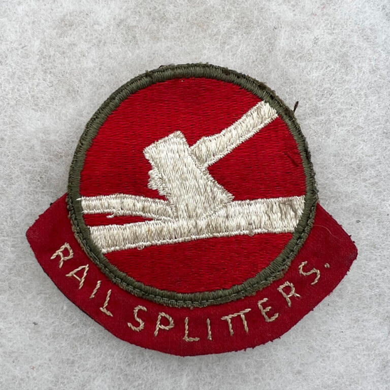 WW2 US Army 84th Infantry Division Railsplitters Patch Theater Made Tab ...