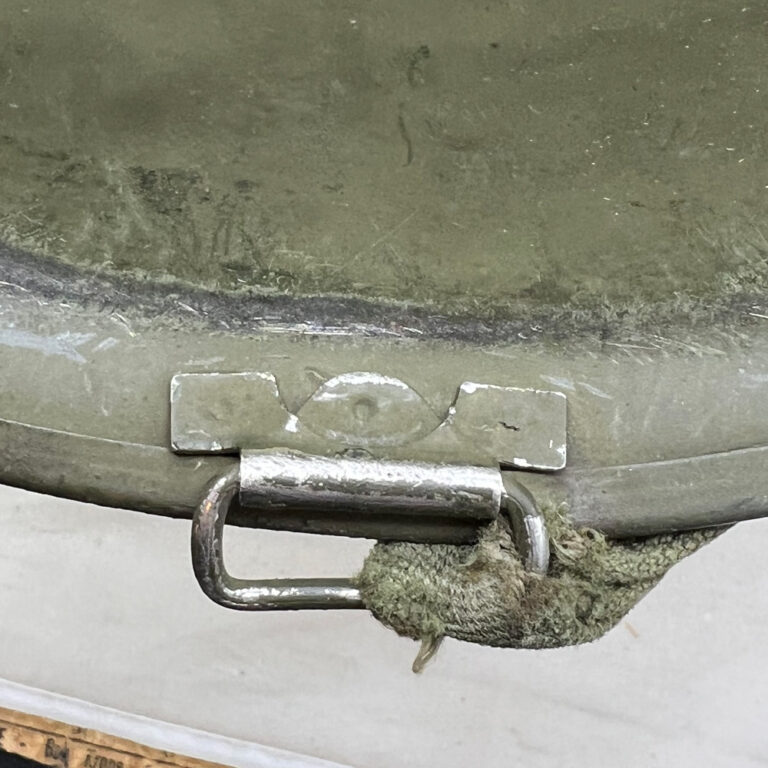 WW2 US M1 Helmet Rear Seam Swivel Bail Complete With Early Green Buckle ...