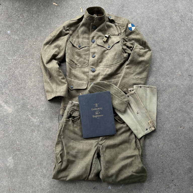 WW1 US Army 4th Corps 301st Engineers E Company Uniform Grouping Named ...