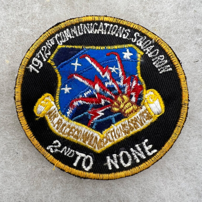USAF 1972nd Communications Squadron Patch Theater Made – Fitzkee ...