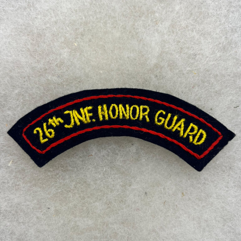 US Army 26th Infantry Honor Guard Tab German Made – Fitzkee Militaria ...