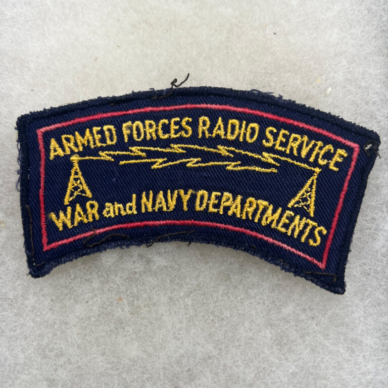Armed Forces Radio Service War and Navy Departments Tab Twill – Fitzkee ...