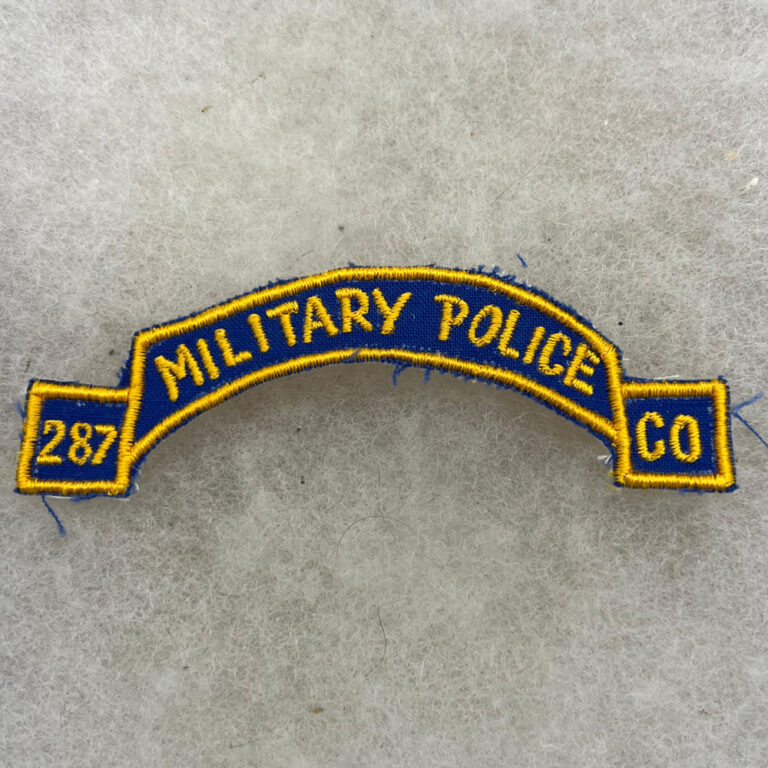 US Army 287th Military Police Company Scroll – Fitzkee Militaria ...