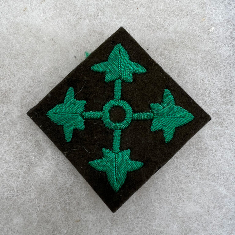 US Army 4th Infantry Division Patch German Made Felt – Fitzkee Militaria Collectibles
