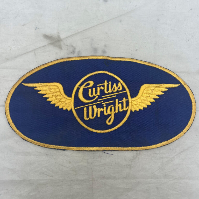 WW2 US Curtis Wright Aircraft Patch Twill Large For Coveralls – Fitzkee ...
