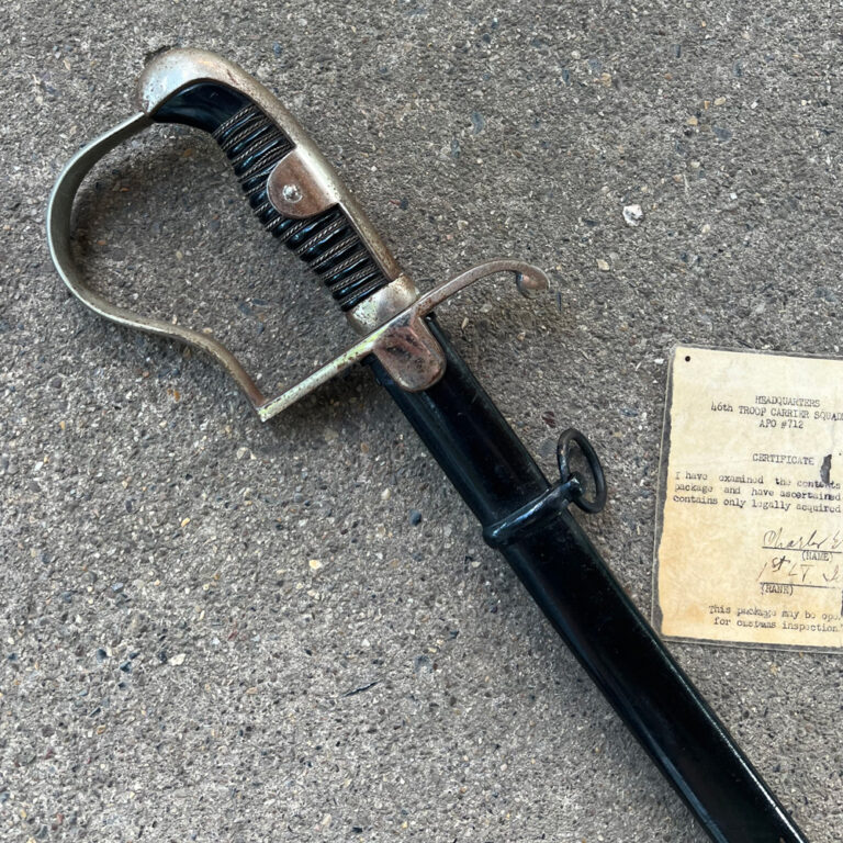 WW2 German Army NCO Sword WKC With Capture Paper 46th Troop Carrier ...