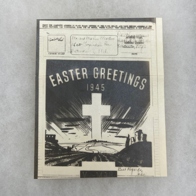 WW2 US Army Easter 1945 V-Mail 429th Replacement Company – Fitzkee ...
