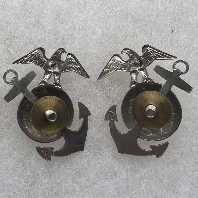 WW2 US Marine Corps Officer Dress Collar EGA Set Meyer – Fitzkee ...
