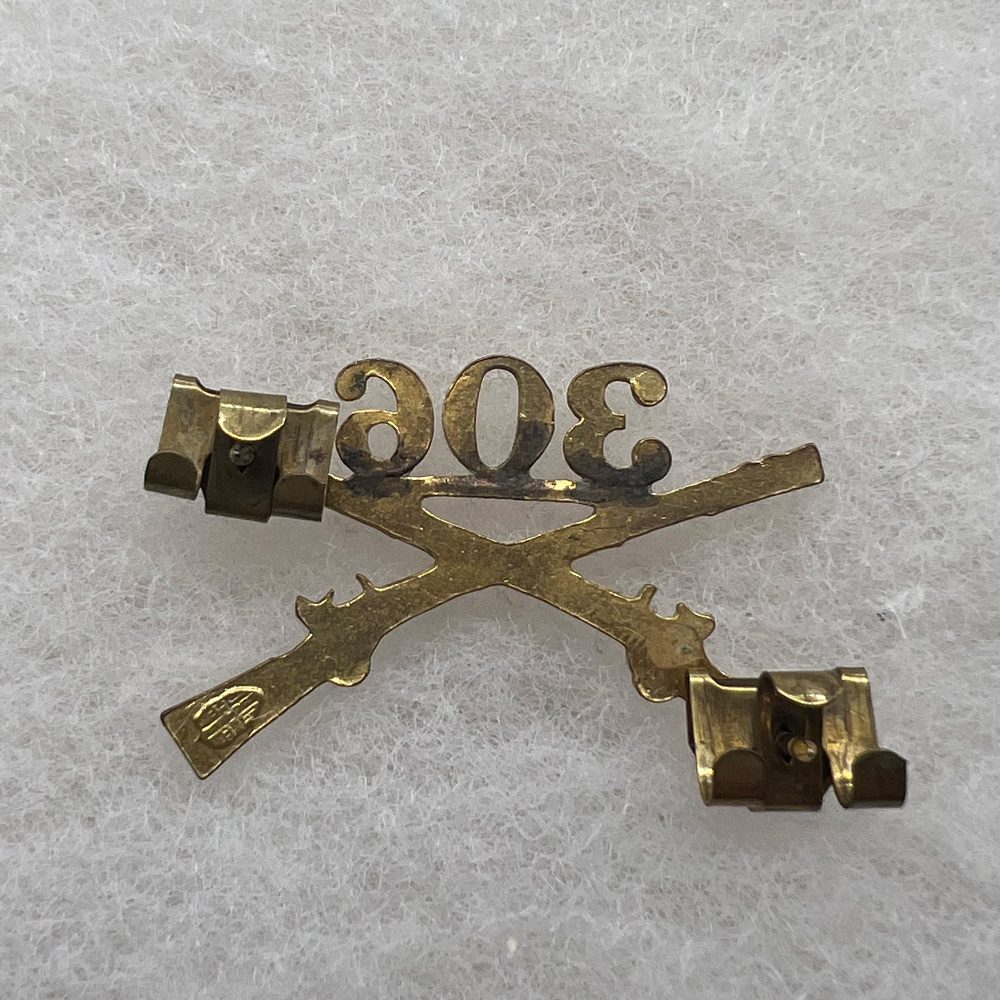 WW2 US Army 306th Infantry Regiment 77th Division Officer Collar ...