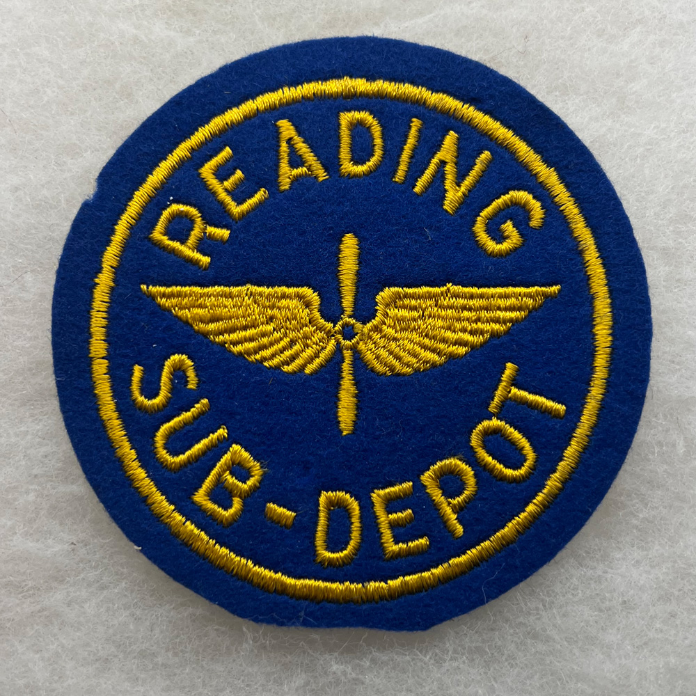 WW2 US Army Air Force Reading Sub-Depot Patch Felt Rare – Fitzkee Militaria Collectibles