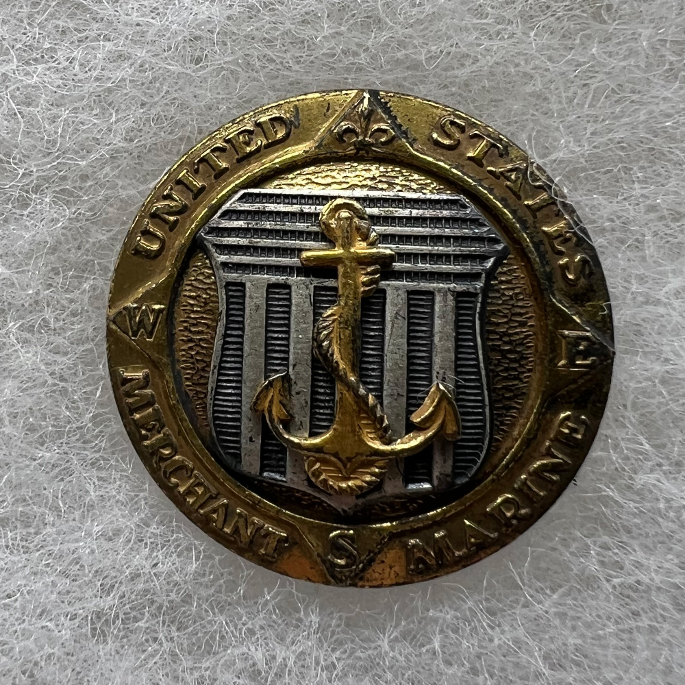 WW2 US Merchant Marine Cap Pin Sterling – Fitzkee Militaria Collectibles
