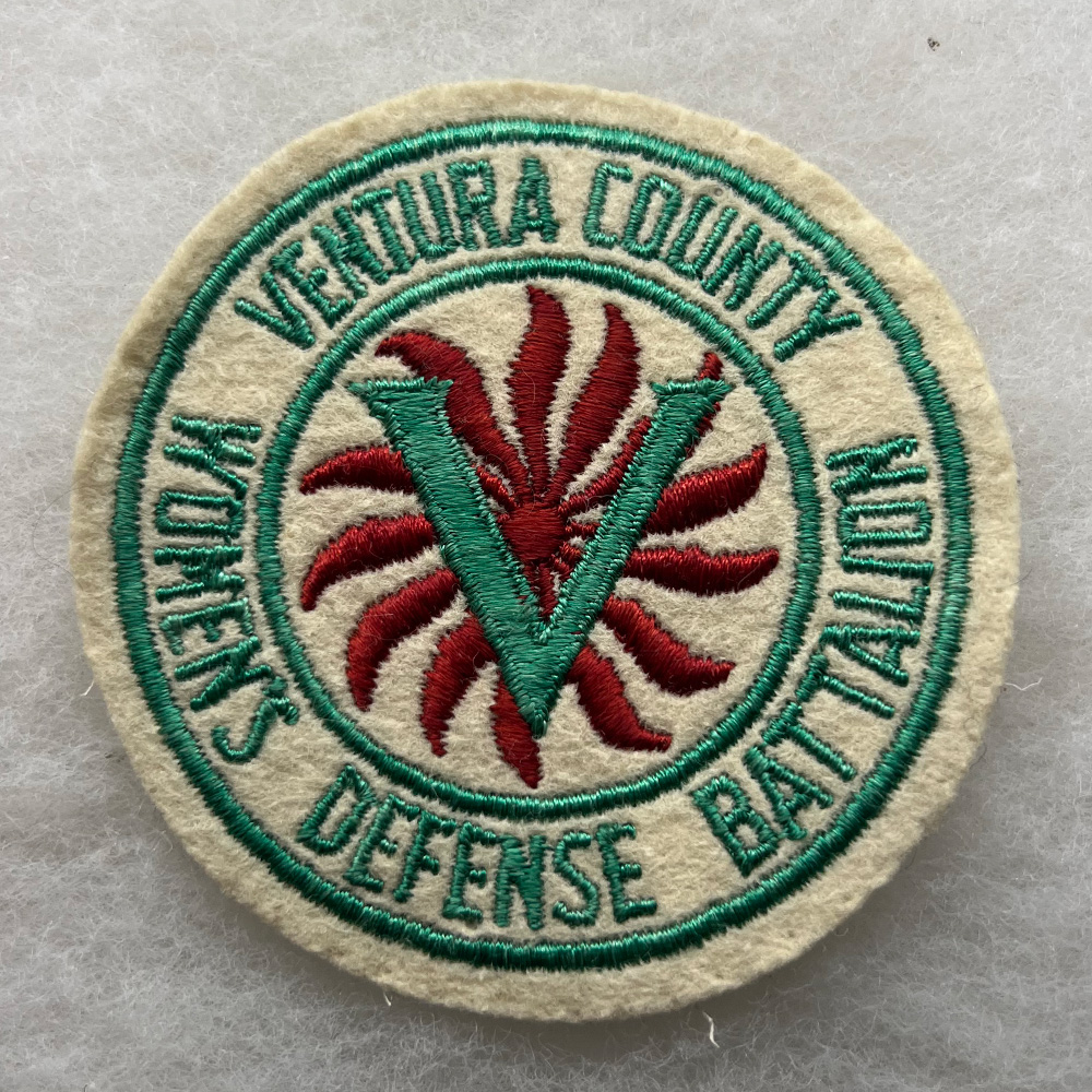 WW2 Ventura Country Women’s Defense Battalion Patch Felt 3 5/8 Inch ...