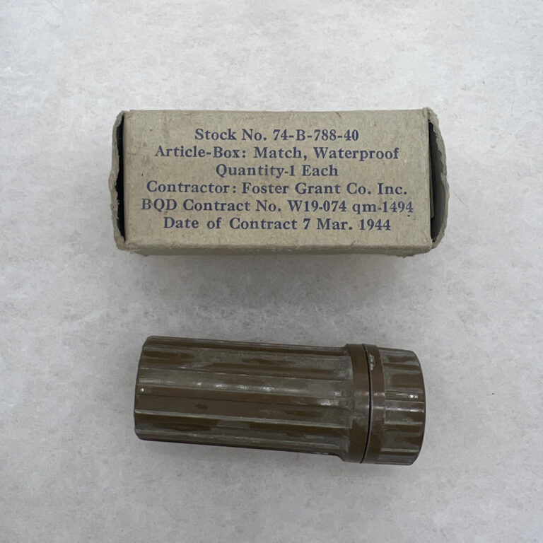 WW2 US Waterproof Match Box In Original Box 1944 – Fitzkee Militaria ...