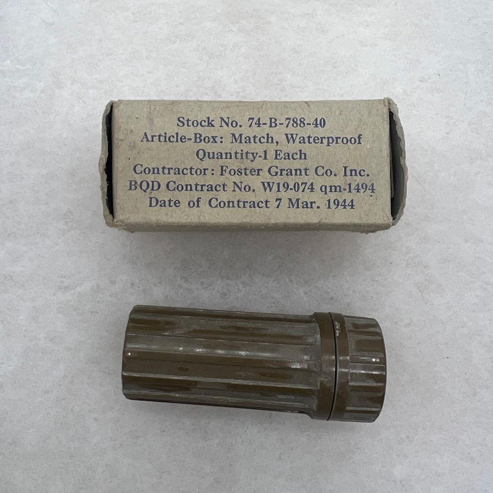 WW2 US Waterproof Match Box In Original Box 1944 – Fitzkee Militaria ...