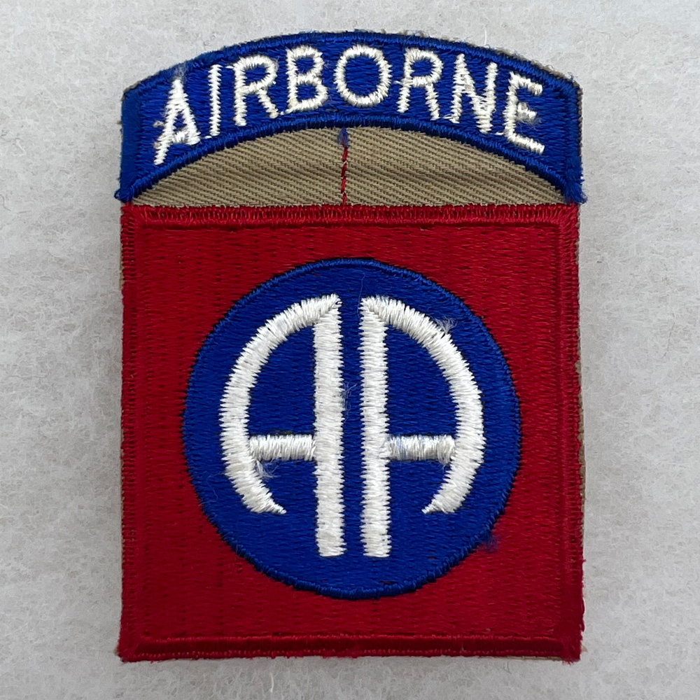 WW2 US Army 82nd Airborne Division Patch Attached Tab Khaki Insert – Fitzkee Militaria Collectibles