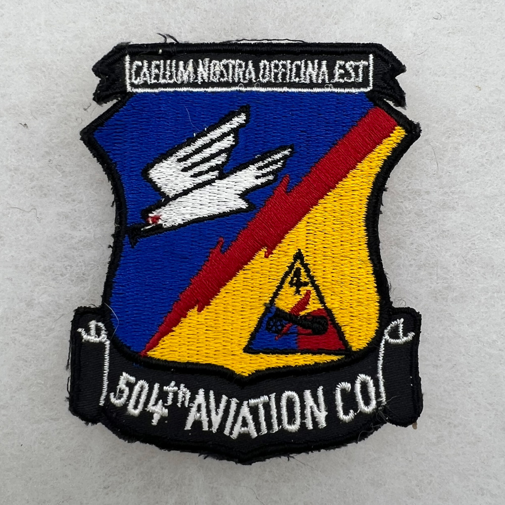 US Army 504th Aviation Company 4th Armored Pocket Patch German Made ...