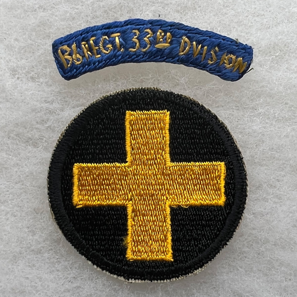 US Army 136th Regiment 33rd Division Tab Japanese Made With Patch ...