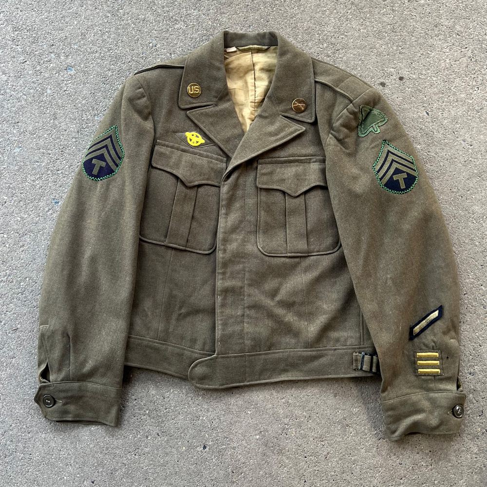 WW2 US Army 91st Infantry Division Ike Jacket Italian Made Patch ...