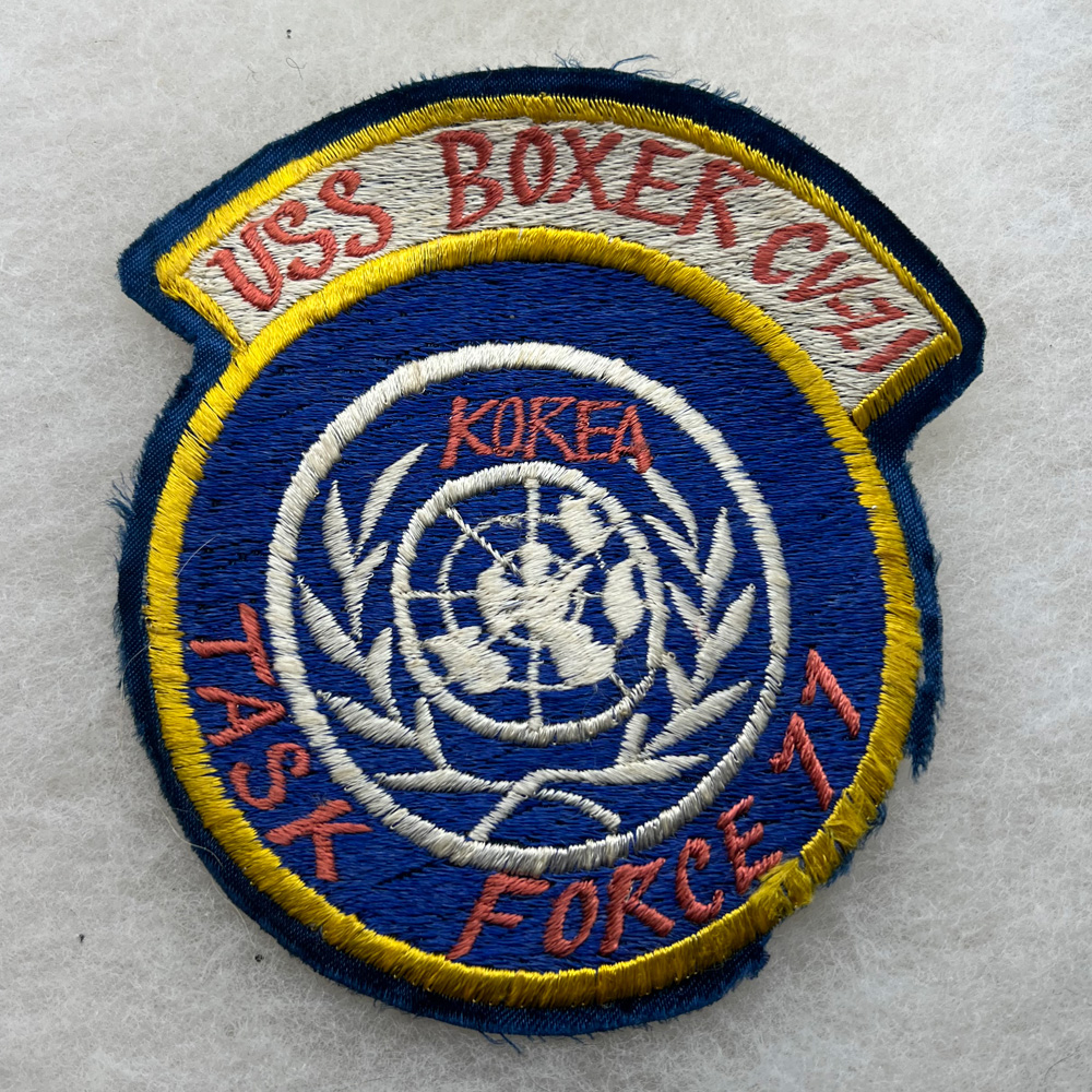 US Navy USS Boxer CV-21 Task Force 77 Patch Japanese Made – Fitzkee ...