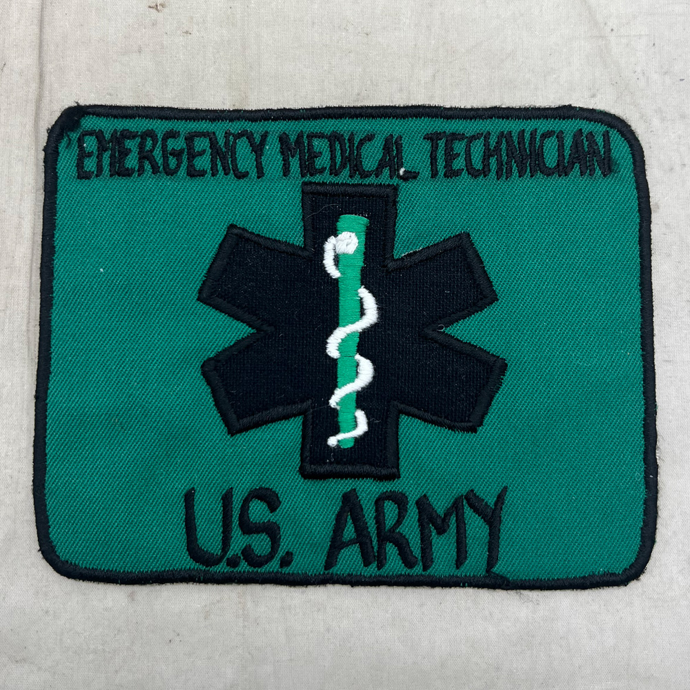 US Army Emergency Medical Technician Patch German Made – Fitzkee ...