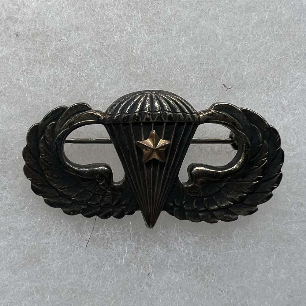 WW2 US Army Airborne Parachutist Jump Wing With Combat Jump Star ...
