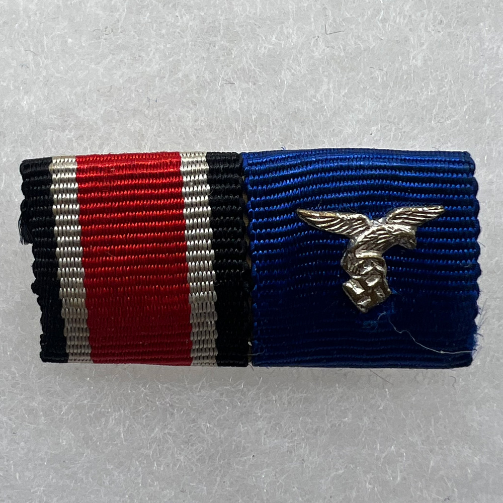 WW2 German Luftwaffe Iron Cross / 4 Year Service Ribbon Bar – Fitzkee ...