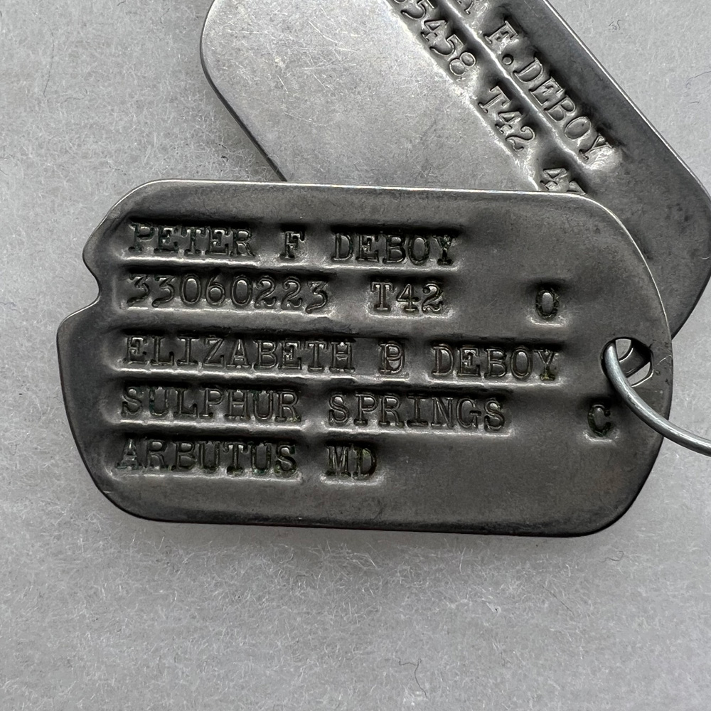 WW2 US Army Air Force 91st Bomb Group “Jack The Ripper Crew” Dog Tag ...
