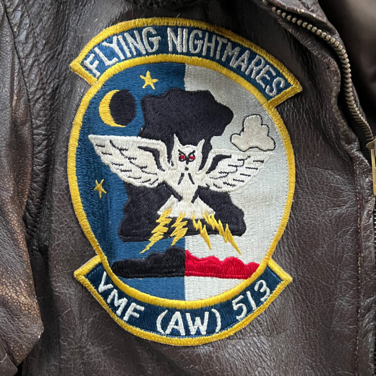 US Marine Corps VMF-513 G-1 Leather Jacket ID’d Lieutenant Colonel 2x ...