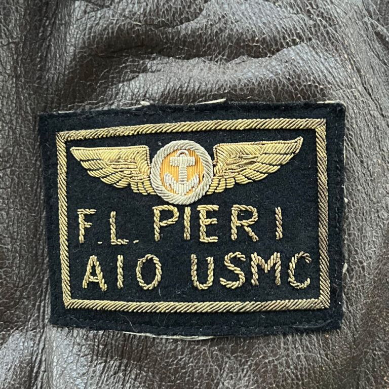 US Marine Corps VMF-513 G-1 Leather Jacket ID’d Lieutenant Colonel 2x ...