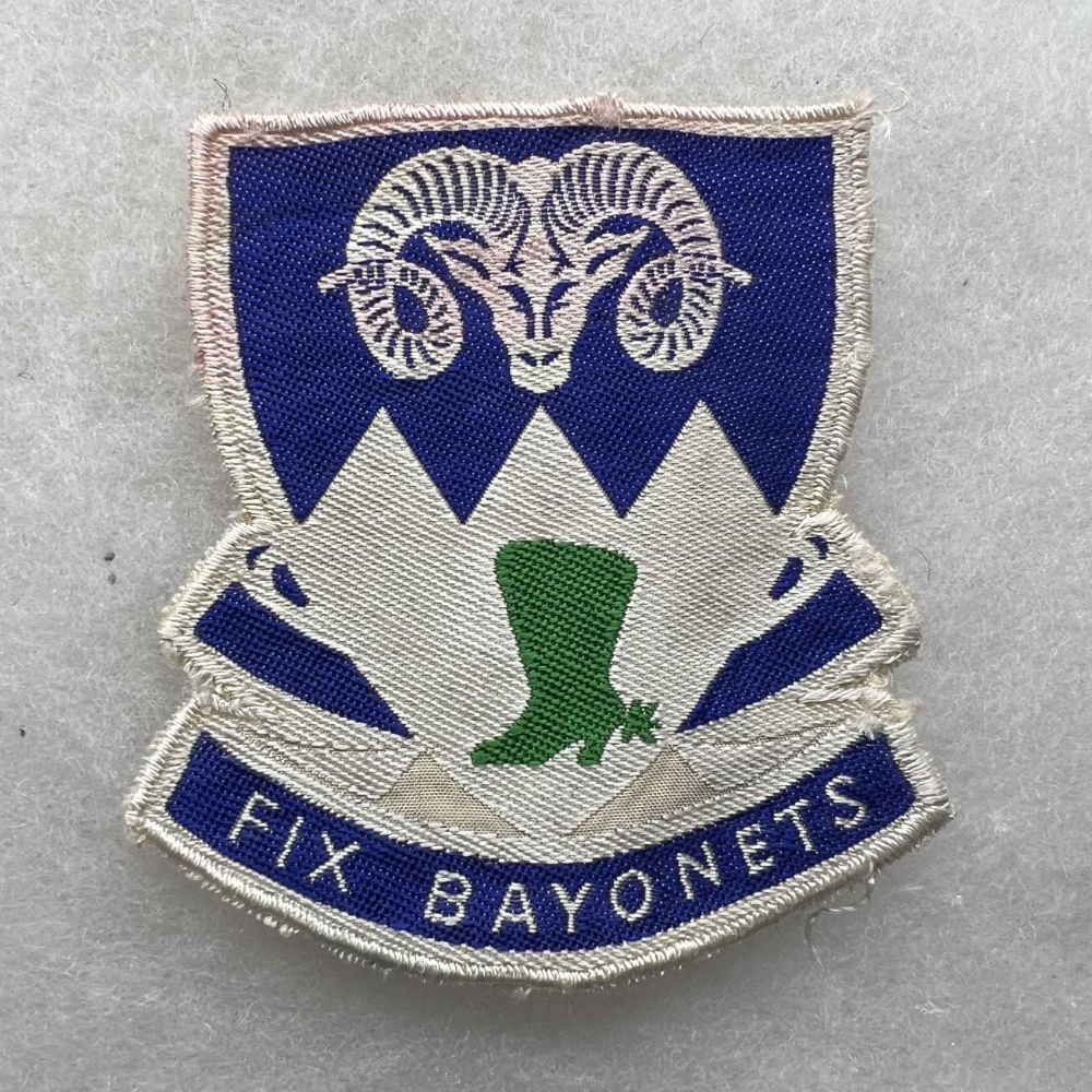 US Army 86th Infantry Regiment Pocket Patch German Made Bevo Woven ...