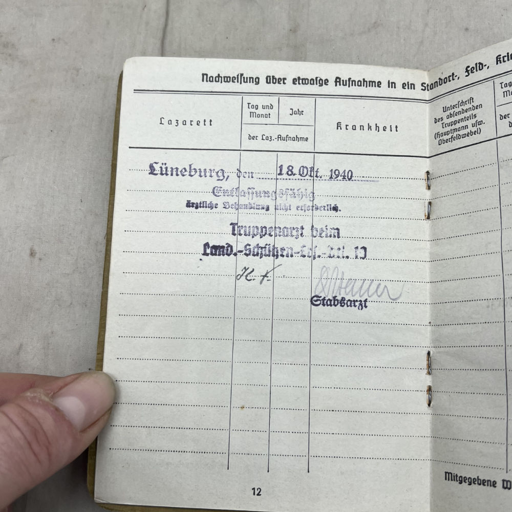 WW2 German Army Soldbuch – Fitzkee Militaria Collectibles